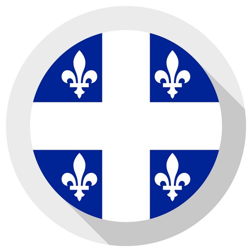 Quebec Round Flag Vector Images (90)