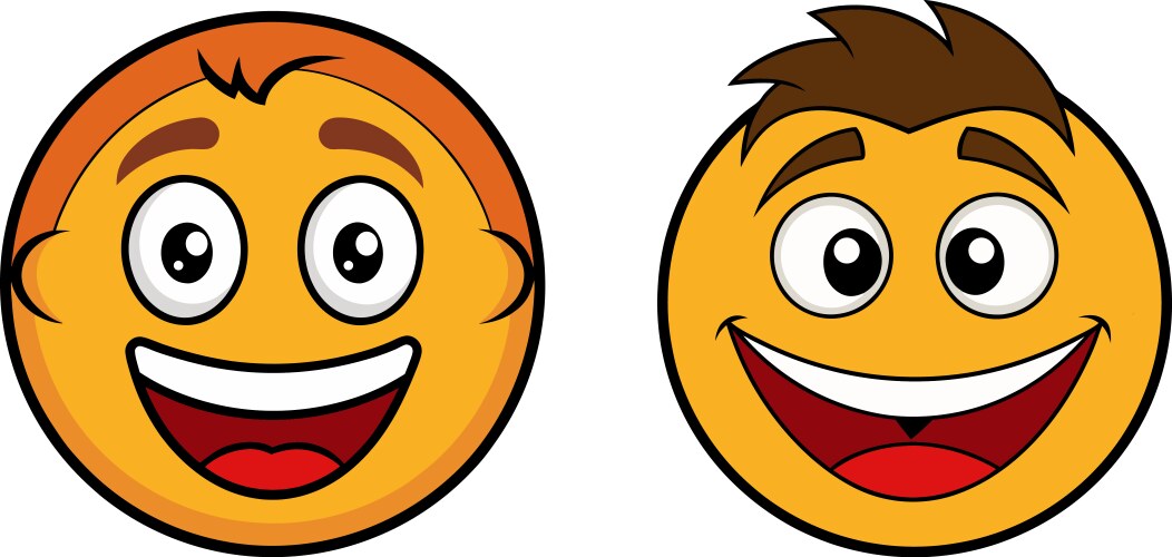 Confident Emoji Face Vector Images (over 410)
