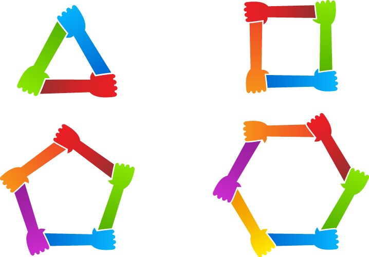 Union symbol cartoon Royalty Free Vector Image