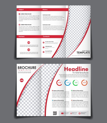 Template booklet design cover and inside pages Vector Image