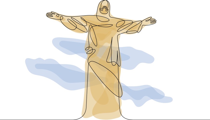 Jesus floating Royalty Free Vector Image - VectorStock