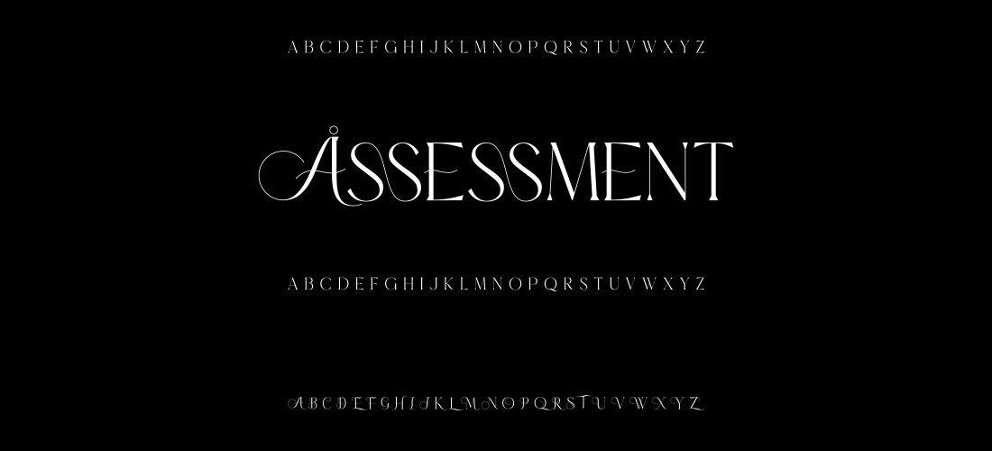 Premium luxury elegant alphabet letters Royalty Free Vector