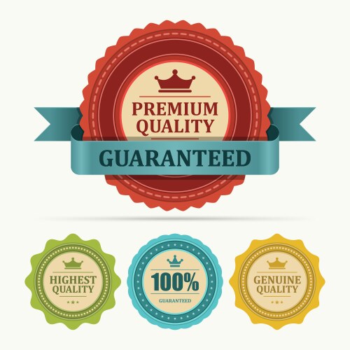 Vintage stickers and labels Royalty Free Vector Image