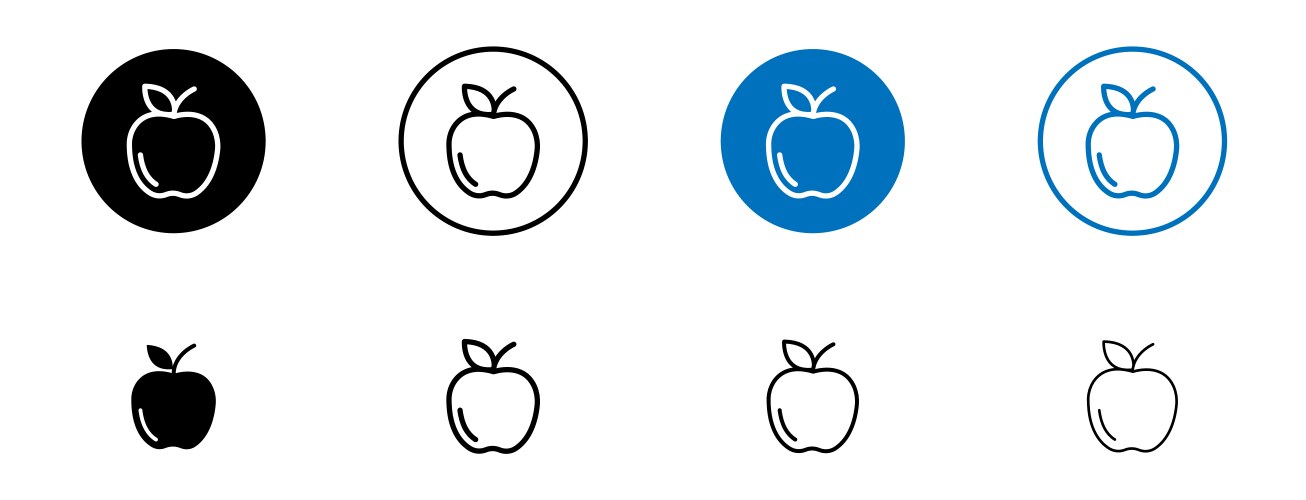 Apple icon Royalty Free Vector Image - VectorStock