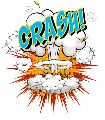 Comic book explosion element Royalty Free Vector Image