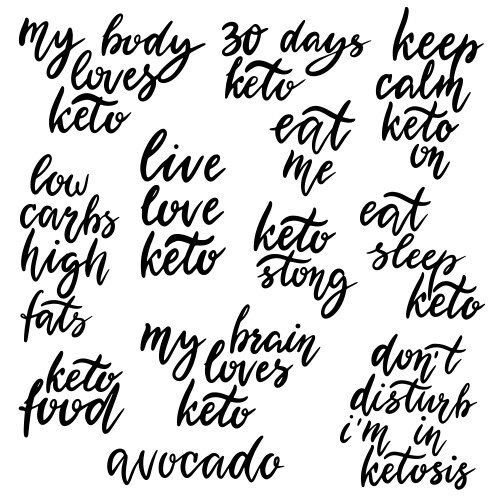 Slogan Keto Diet Vector Images (99)