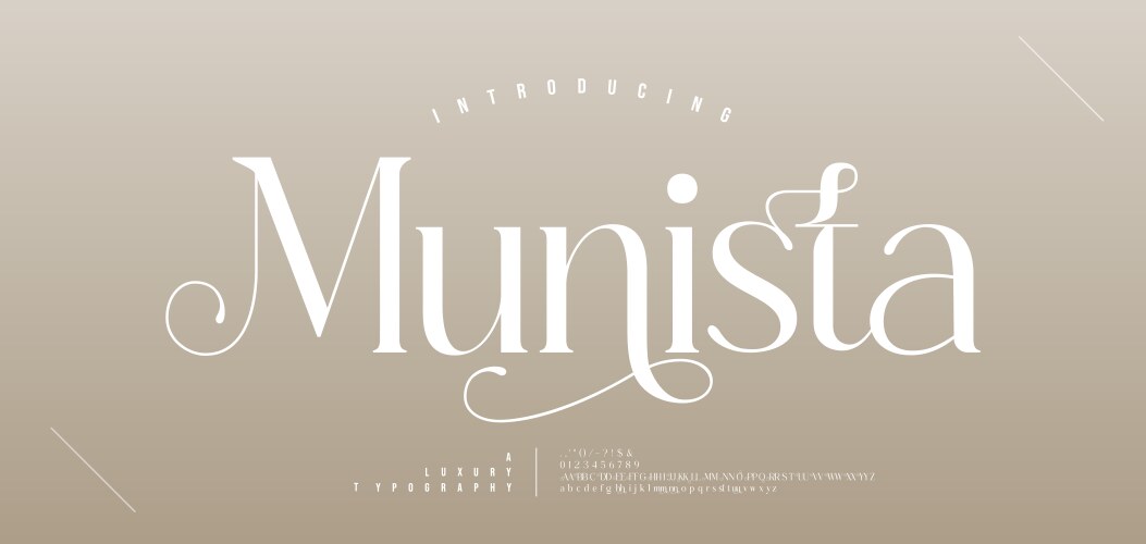Luxury alphabet letters font classic elegant Vector Image