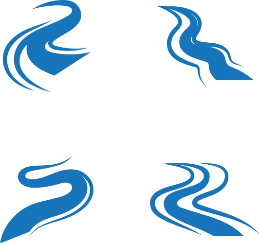 R river logo Royalty Free Vector Image - VectorStock