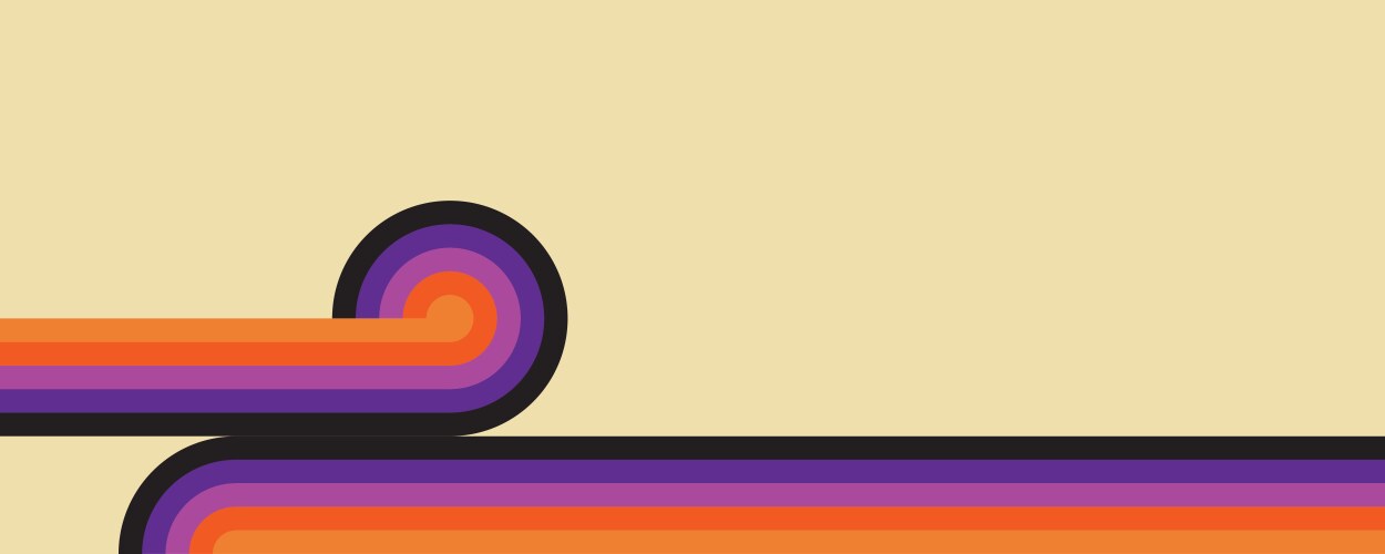 70s 1970 abstract stock retro lines Royalty Free Vector