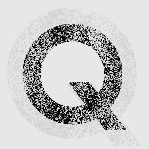 Grunge letter f Royalty Free Vector Image - VectorStock