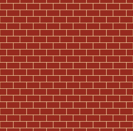 Red brick wall seamless pattern bricks Royalty Free Vector