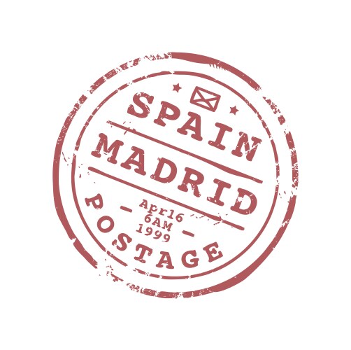 Spain stamp Royalty Free Vector Image - VectorStock