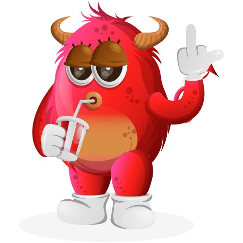 Cartoon middle finger Vector Images & Graphics for Commercial Use ...