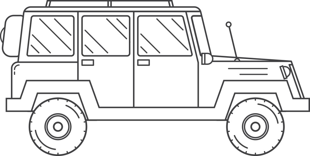 Jeep Outline Vector Images (over 1,300)