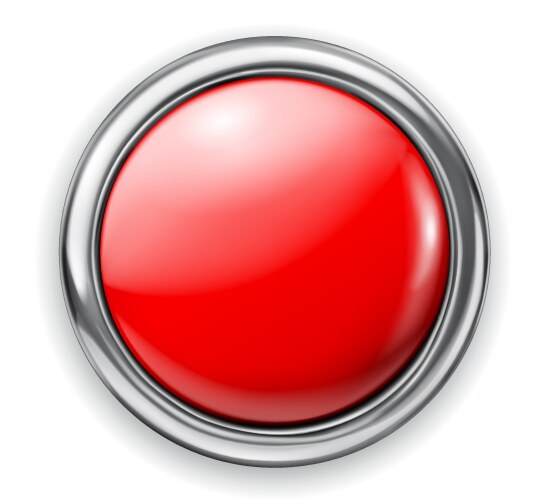 Big red button Royalty Free Vector Image - VectorStock