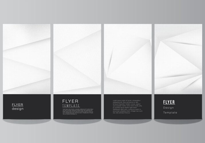 Layout flyer banner design templates Royalty Free Vector