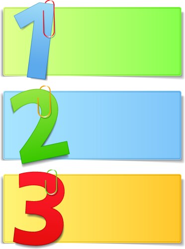 Card number 4 four and rectangle learning numbers Vector Image
