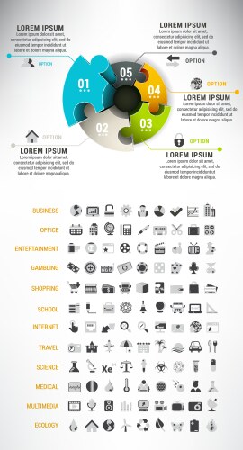 Education infographic Royalty Free Vector Image