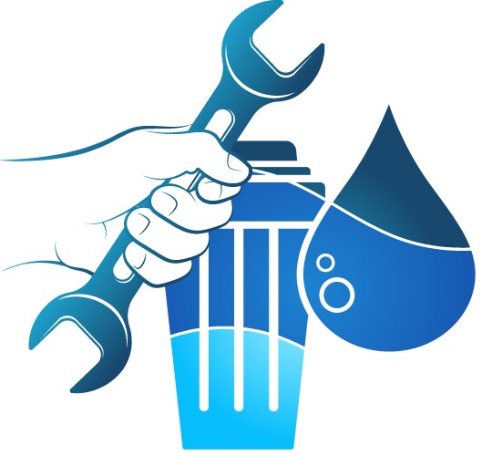 Installation repair and maintenance water Vector Image