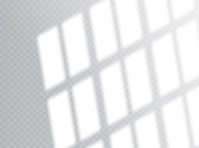Realistic window light and shadow overlay Vector Image