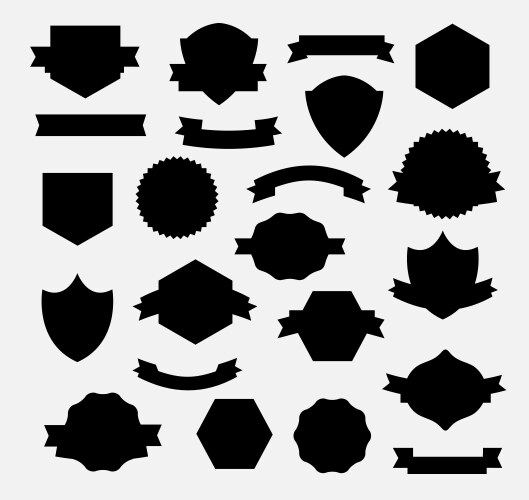 Heraldry shield banner Royalty Free Vector Image