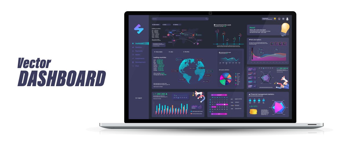 Kpi Dashboard Vector Images (over 1,700)