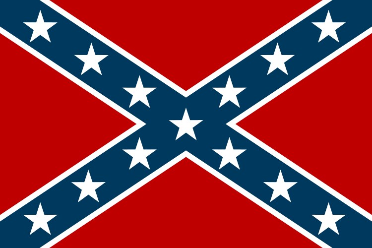 Confederate flag Royalty Free Vector Image - VectorStock