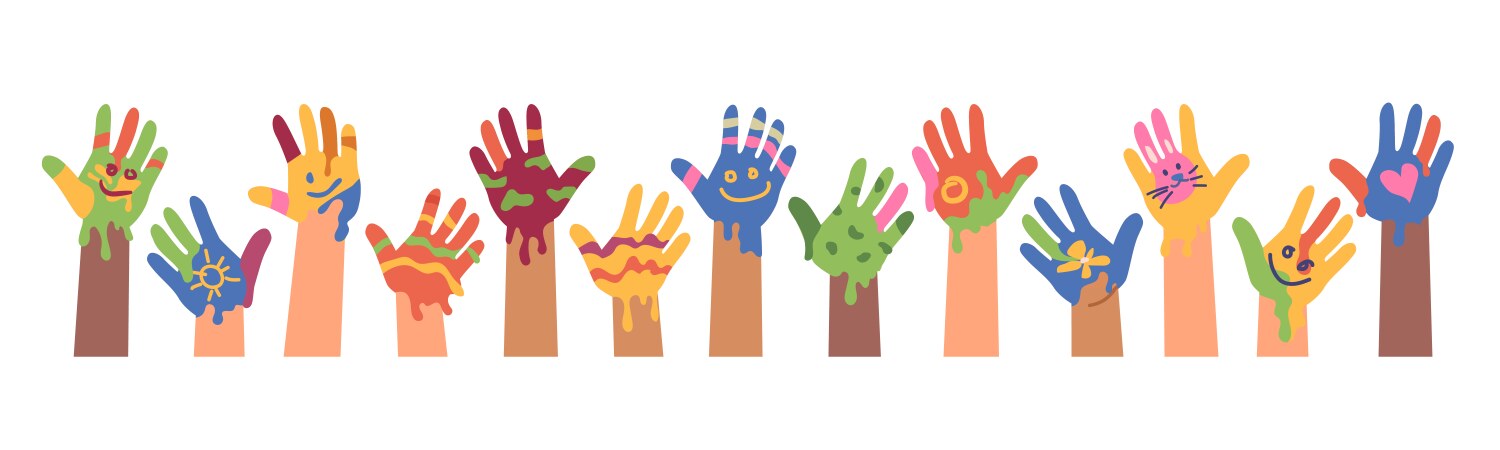 Colorful Hands Vector Images (over 810,000)
