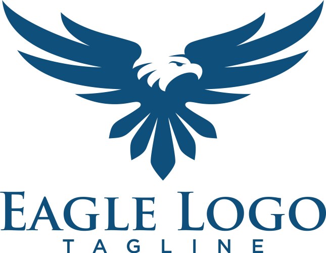 Eagle icon logo design template Royalty Free Vector Image