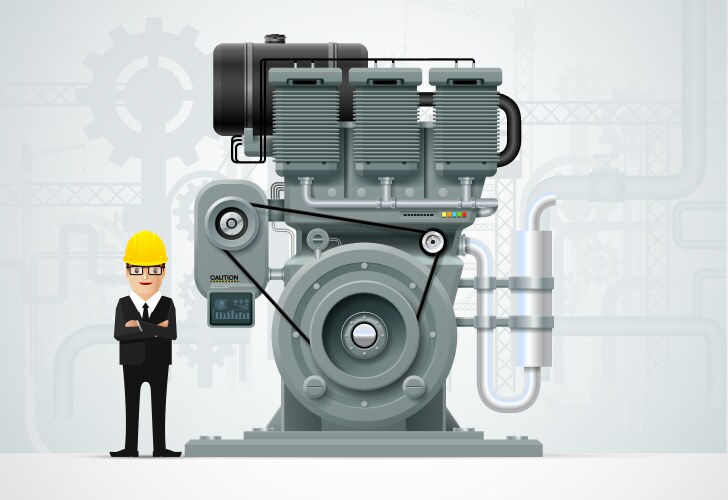 Industrial machine factory construction equipment Vector Image