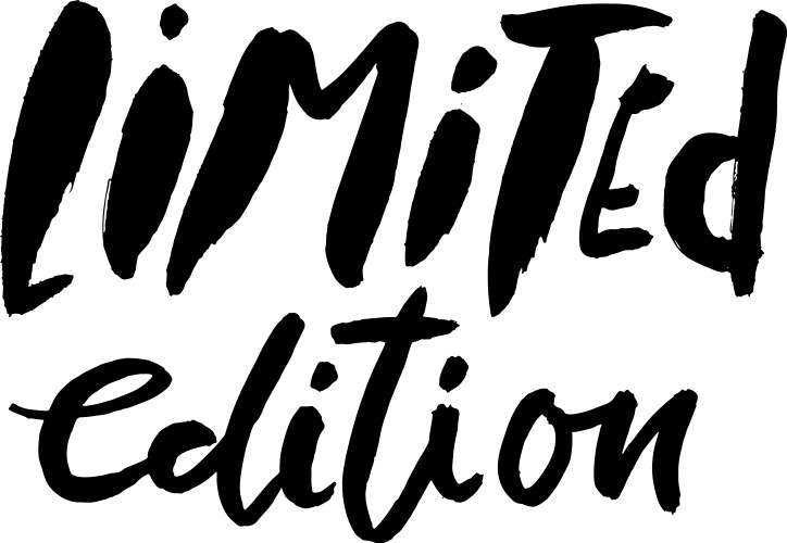 Limited edition modern lettering design Royalty Free Vector