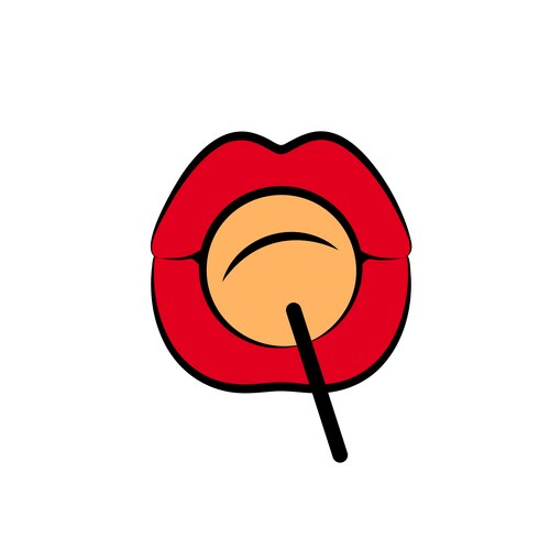 Lollipop candy cartoon Royalty Free Vector Image
