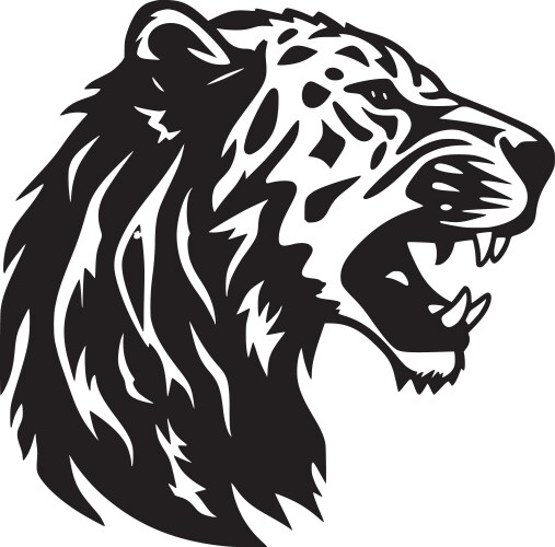 Rhodesian - black and white Royalty Free Vector Image