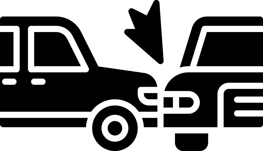 Car crash icon accident and safety related Vector Image