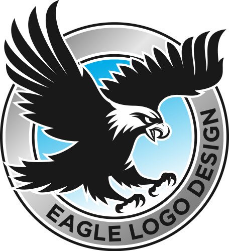 Eagle icon logo design template Royalty Free Vector Image