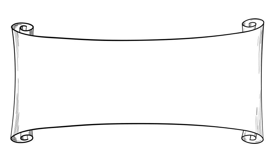 Horizontal scroll paper ancient shape Royalty Free Vector Horizontal scroll paper ancient shape Royalty Free Vector