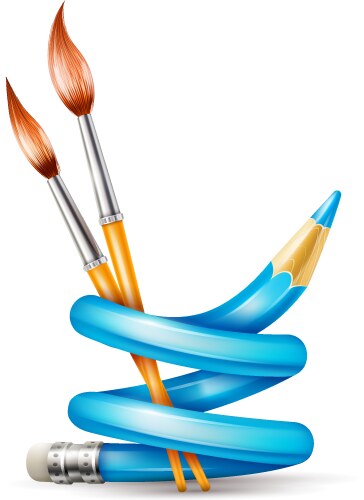 Creative art concept Royalty Free Vector Image