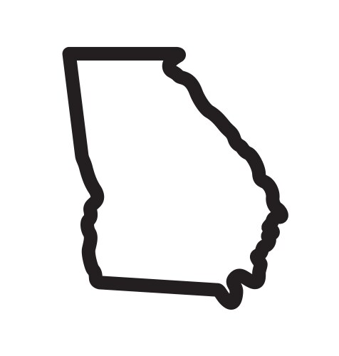 Georgia State Shape Outline Vector Images (over 460)