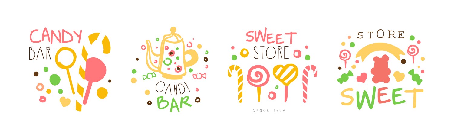 Candy Store Logos CANDY STORE LOGO DESIGN TEMPLATE