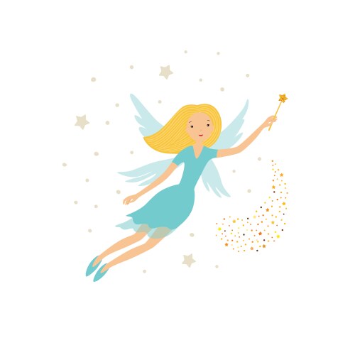 Blue fairy Royalty Free Vector Image - VectorStock
