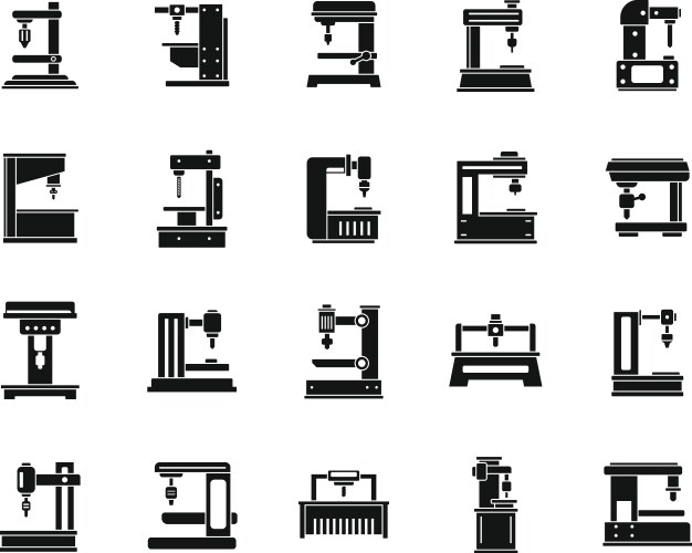 Simple black of an automated Royalty Free Vector Image