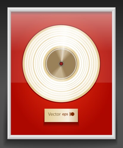 Platinum disc Royalty Free Vector Image - VectorStock