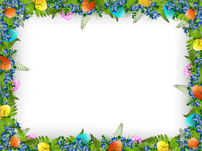 Easter frame Royalty Free Vector Image - VectorStock