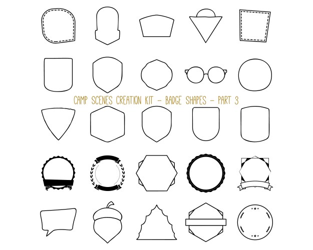 Space sign collection set of cosmos symbol Vector Image