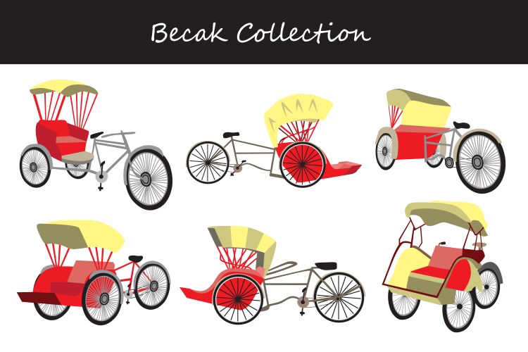 Vespa collection in different poses Royalty Free Vector