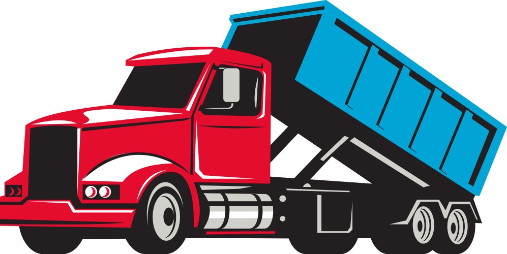 Roll Off Dumpster Vector Images (22)
