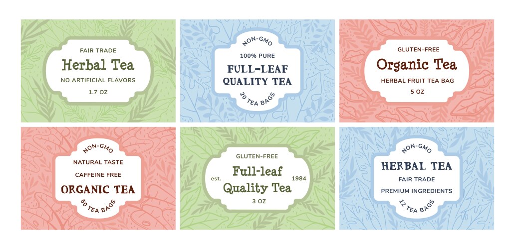 Herbal Tea Package Vector Images (over 3,900)