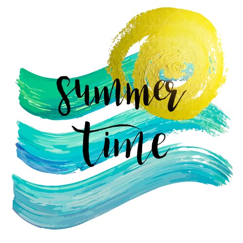 Summer loading please wait Royalty Free Vector Image