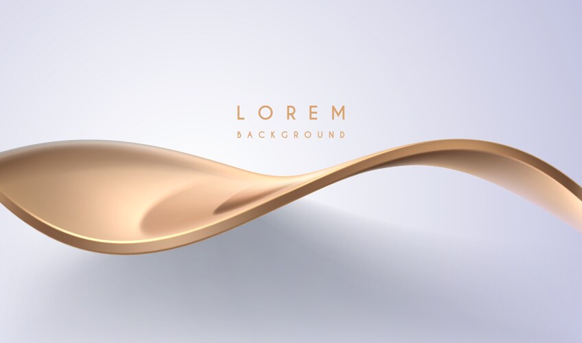 Abstract soft gold shapes and lines background Vector Image