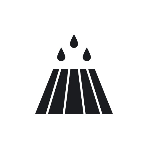 Manhole icon isolated on white background Vector Image